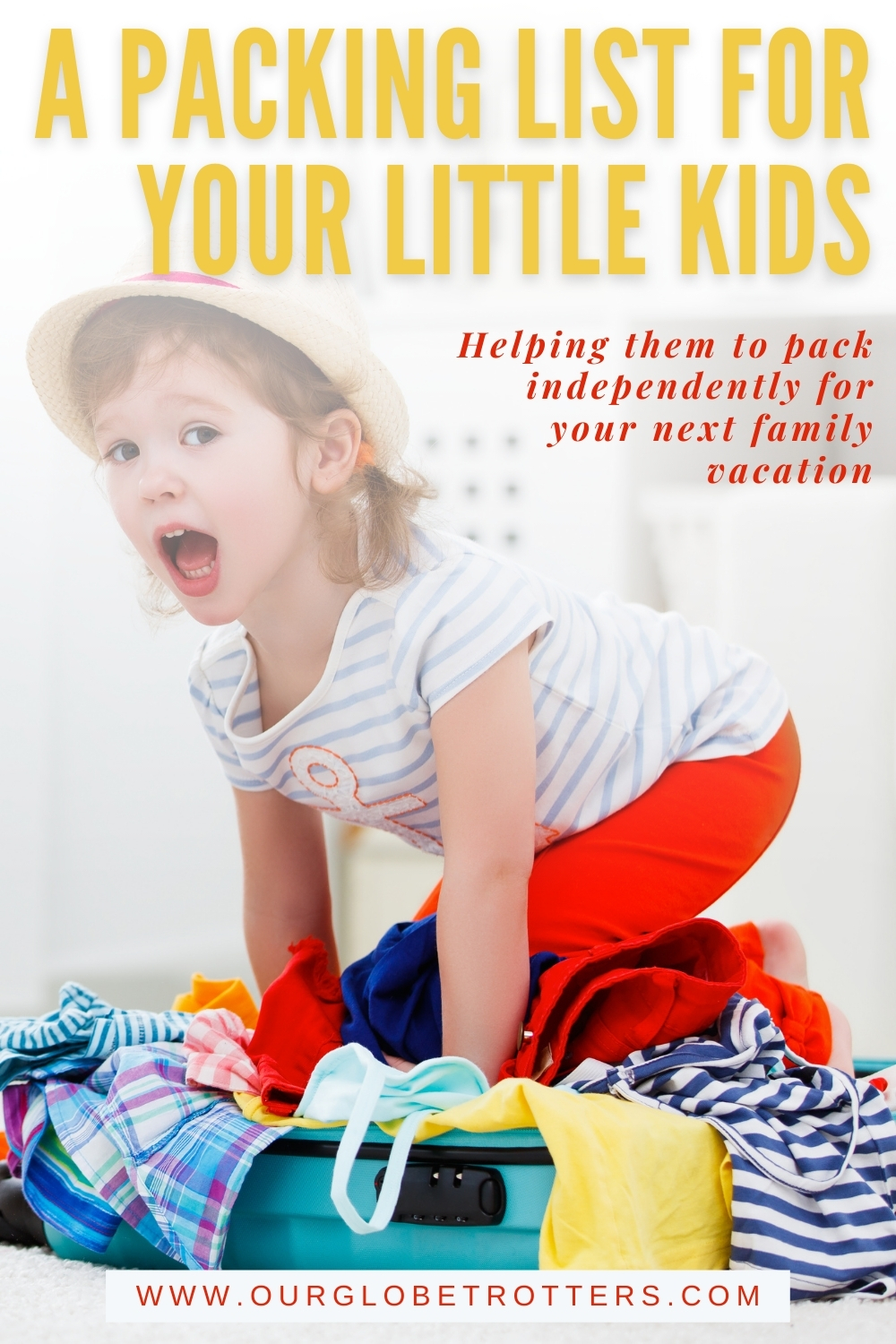 Printable Kids Packing List For Your Next Family Vacation • Our ...