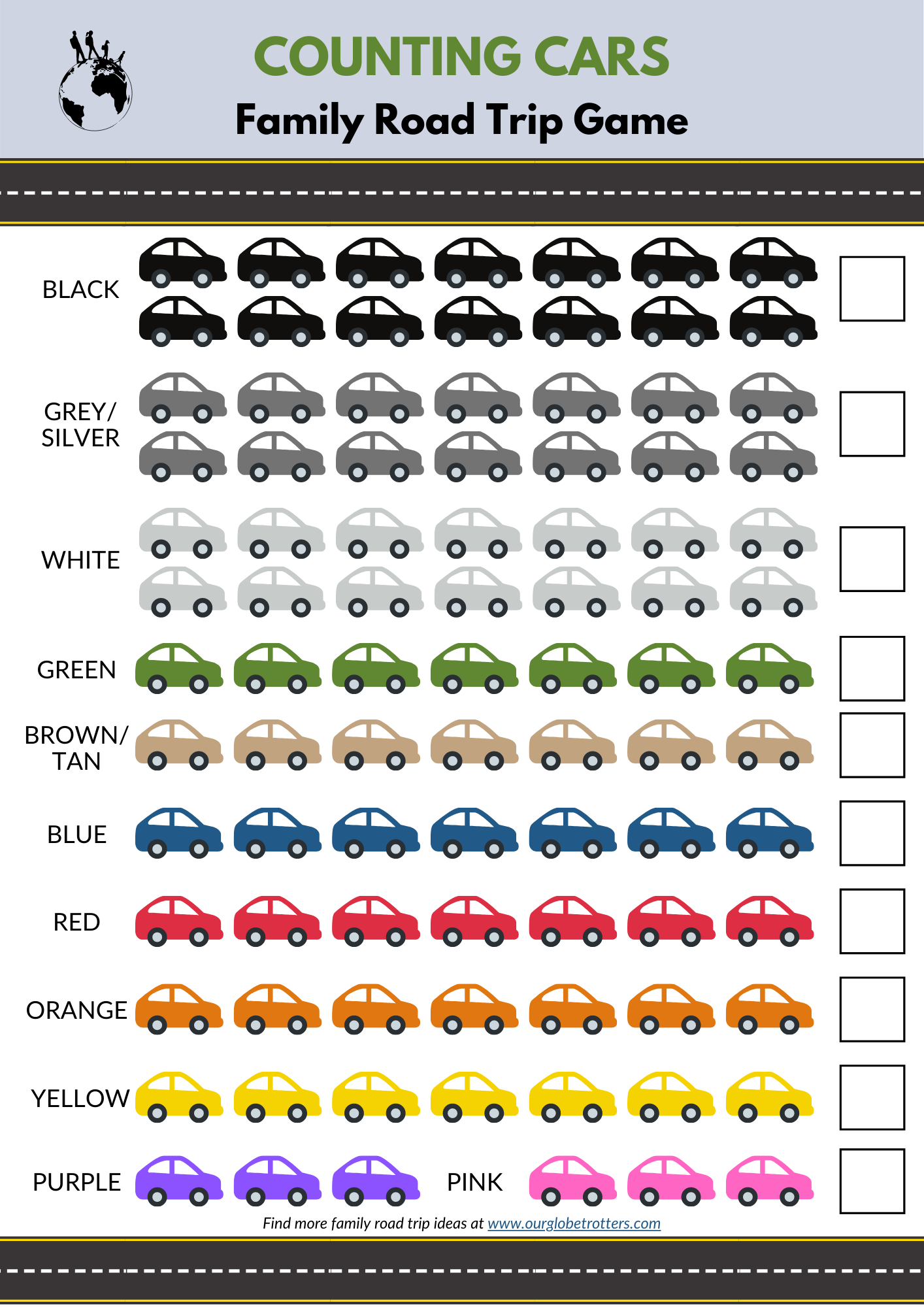 Road Trip Printables